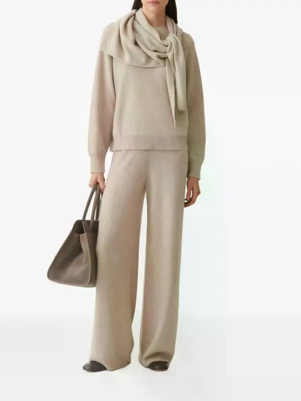 Fabiana Filippi Sequin Embellished Crew Neck Sweater