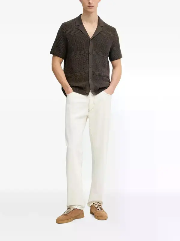 BENETTON Contrast Stitch Logo Patch Jeans