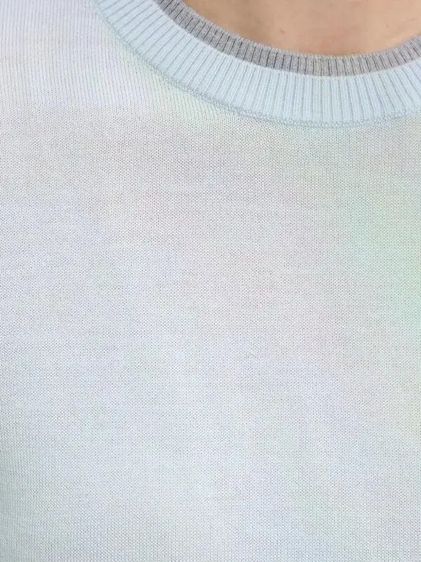 BENETTON Ribbed-trim Short-sleeve Sweater