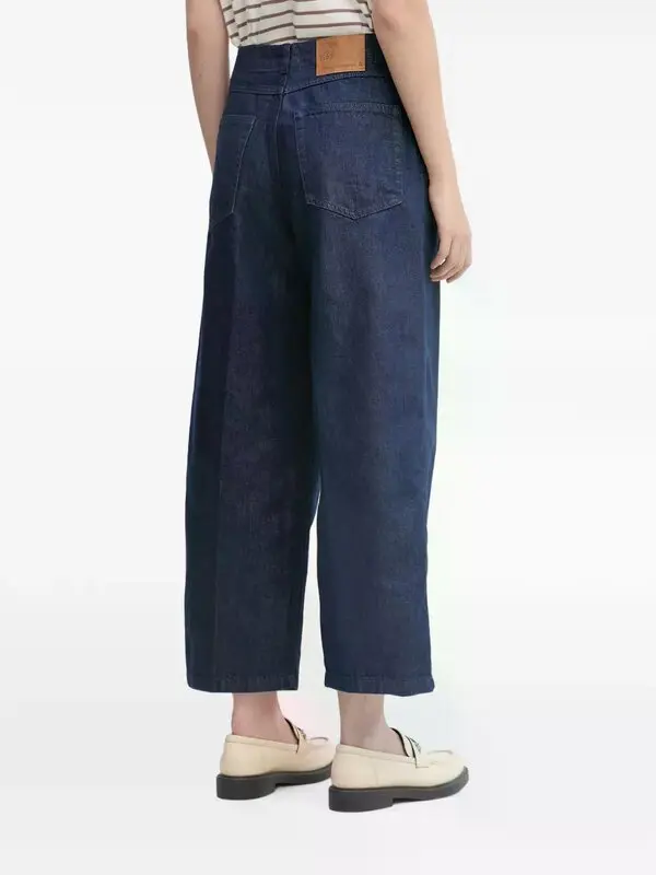 BENETTON Button-front Wide-leg Jeans