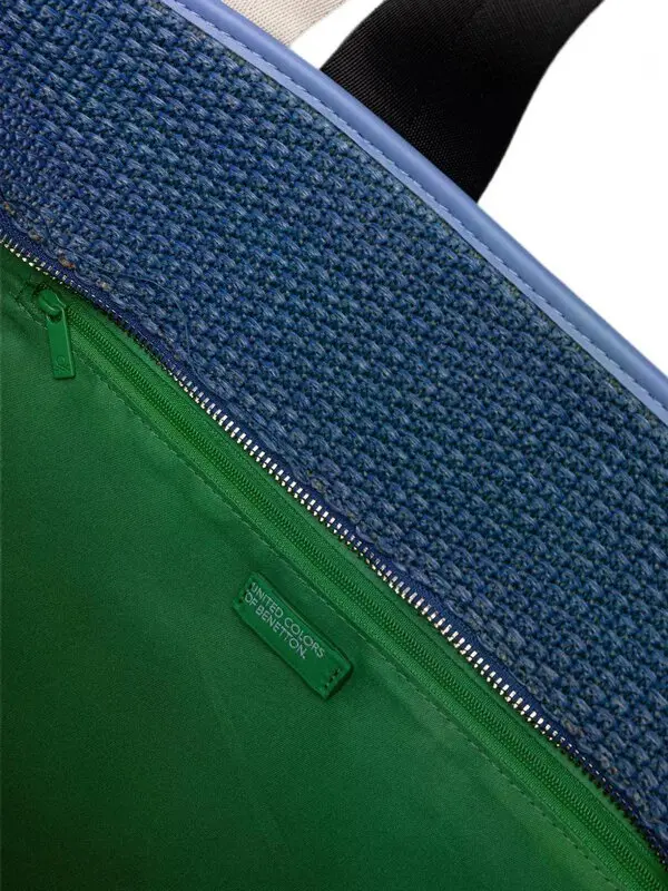 BENETTON Contrast-strap Tote Bag