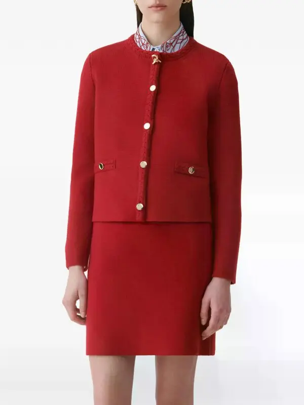 Fabiana Filippi Braided Trim Button-up Jacket