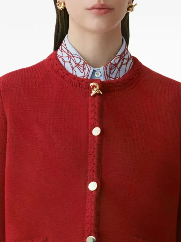 Fabiana Filippi Braided Trim Button-up Jacket