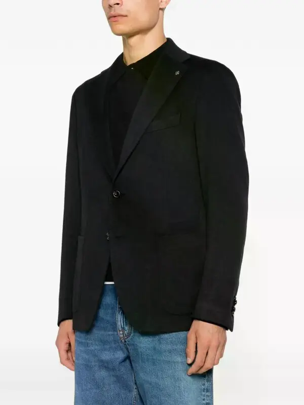 Tagliatore Single-breasted Buttoned Blazer - Blue