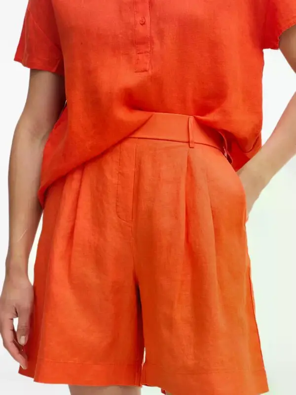BENETTON Pleated High-waisted Tailored Shorts