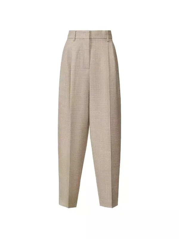 Fabiana Filippi Pleated Check Pattern Trousers