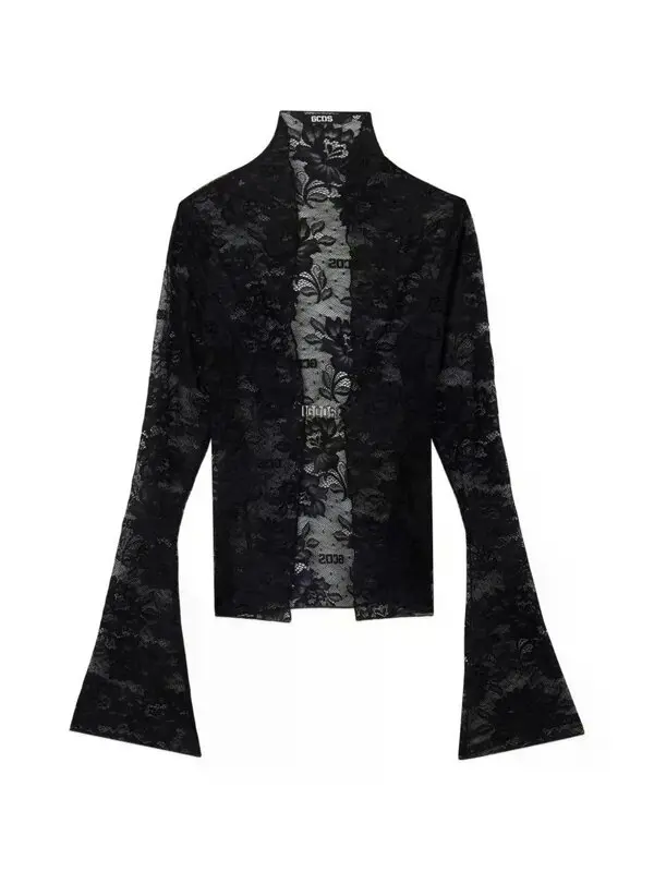 Gcds Lace Flared Sleeve Shirt