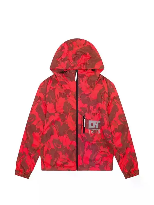 DENIM TEARS All-over Print Hooded Jacket
