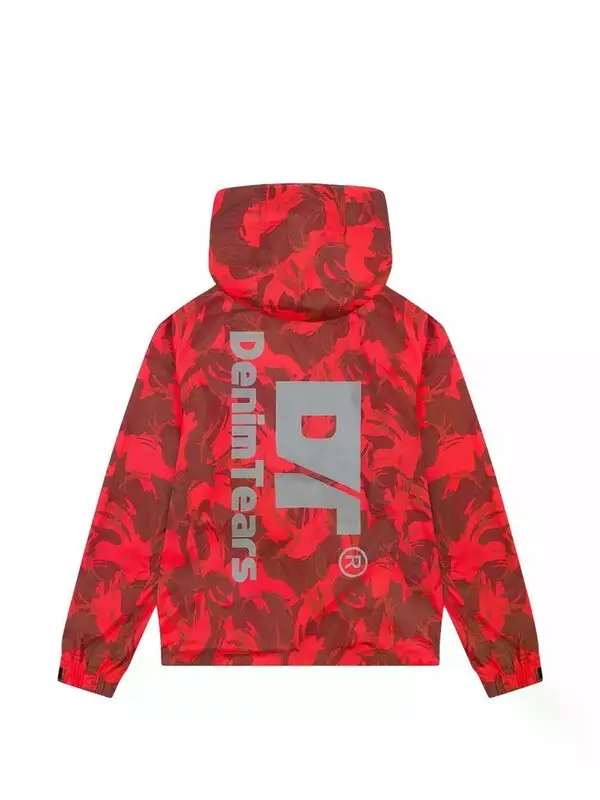 DENIM TEARS All-over Print Hooded Jacket