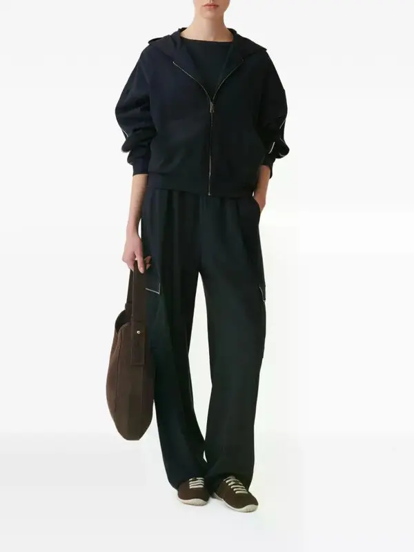 Fabiana Filippi Piped Trim Cargo Pants - Blue