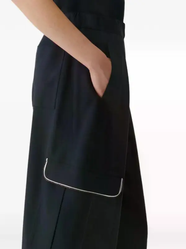 Fabiana Filippi Piped Trim Cargo Pants