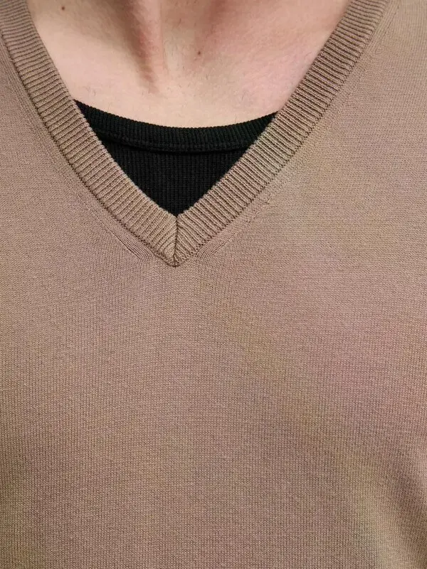 BENETTON V-neck Knit Sweater
