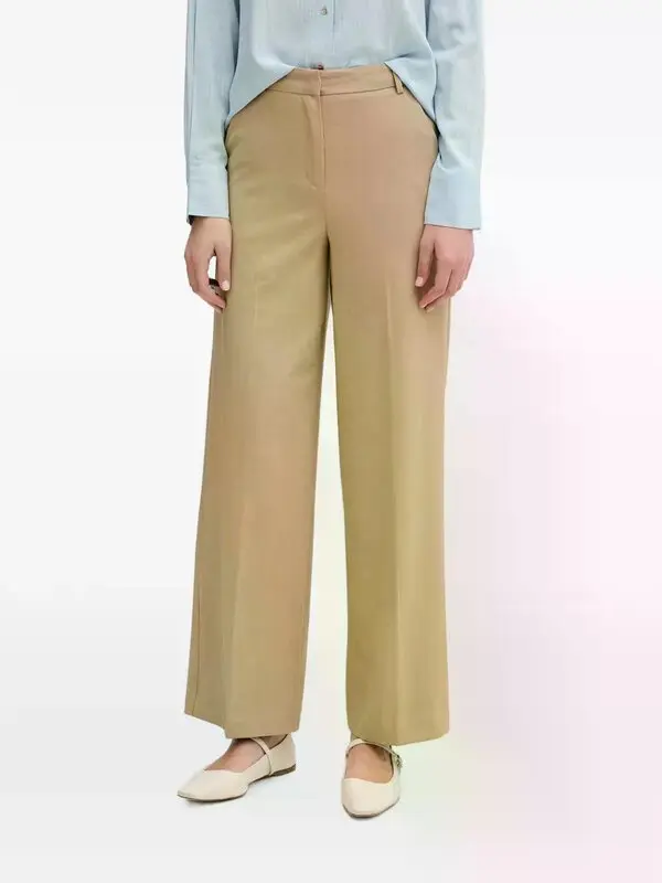 BENETTON Pressed Crease Wide Leg Trousers