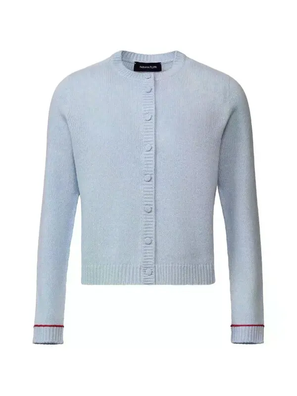Fabiana Filippi Fine Knit Cardigan - Blue