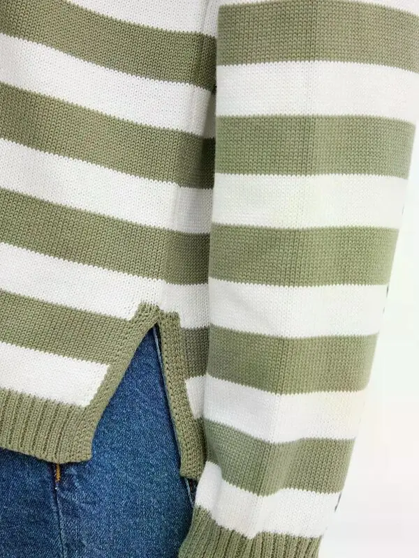 BENETTON Striped Crew Neck Sweater