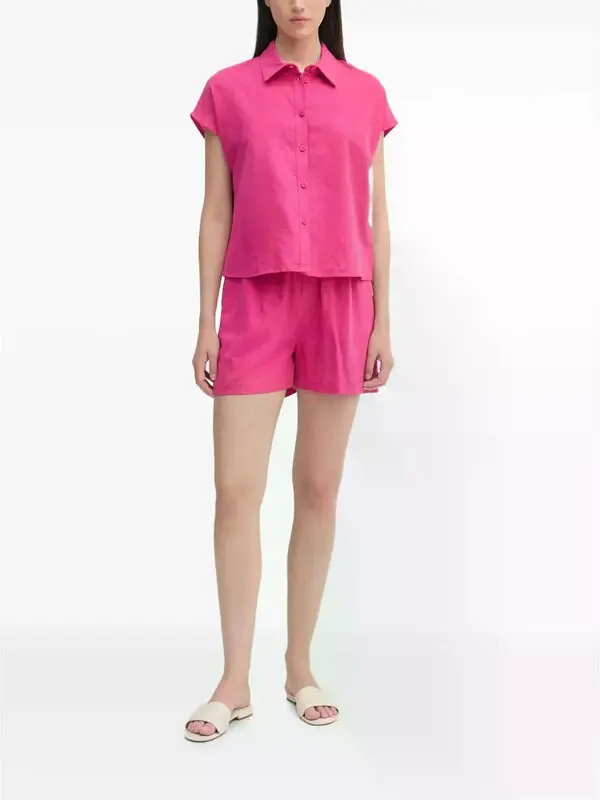 GAUDI Button-up Cap-sleeve Shirt