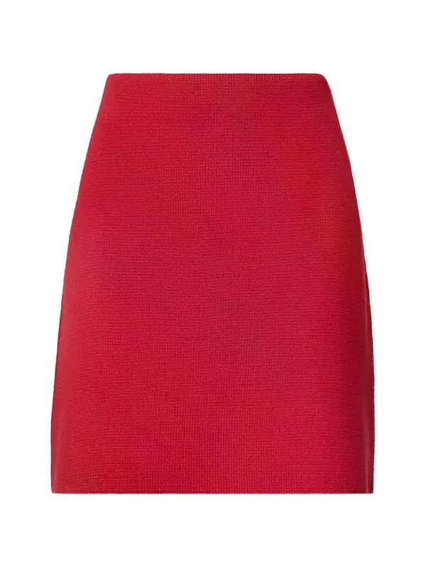 Fabiana Filippi Knitted Mini Skirt - Red