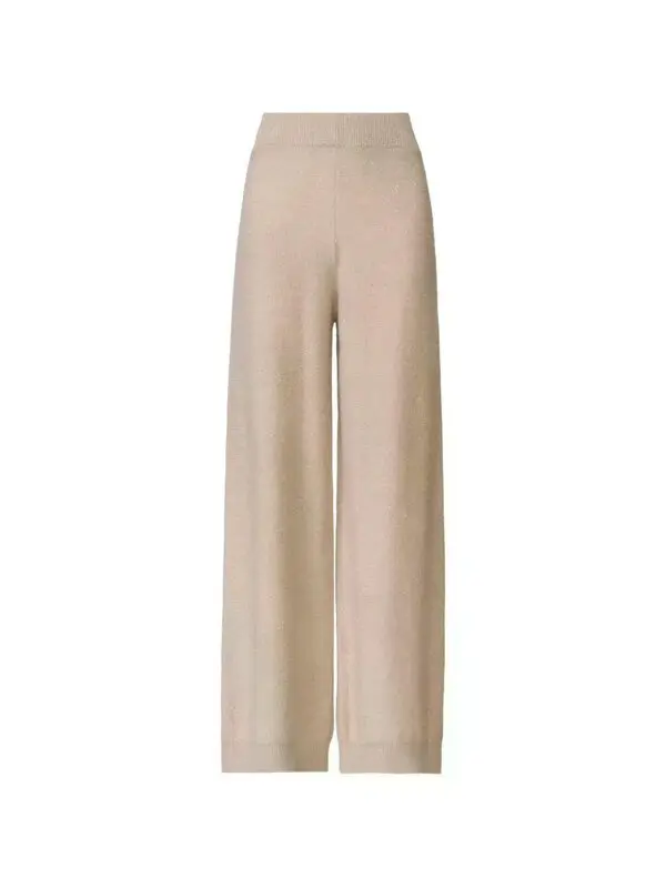 Fabiana Filippi Wide-leg Sequin-embellished Knitted Trousers - Neutrals