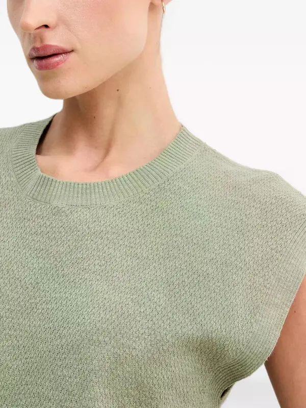 BENETTON Ribbed-trim Vest