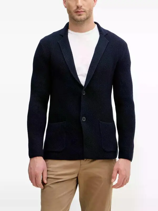 BENETTON Knitted Notch-lapel Blazer