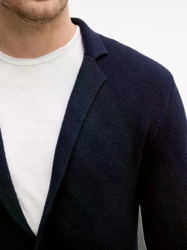BENETTON Knitted Notch-lapel Blazer
