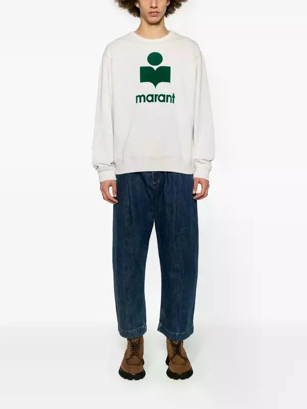 Isabel Marant Étoile Mikoy Flocked Logo Sweatshirt
