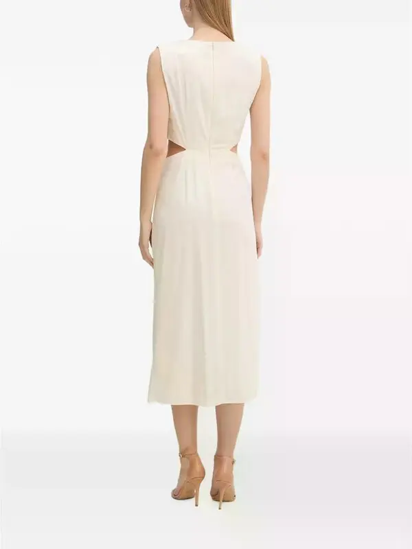GAUDI Sleeveless Cut-out Midi Dress With Gold-tone Hardware