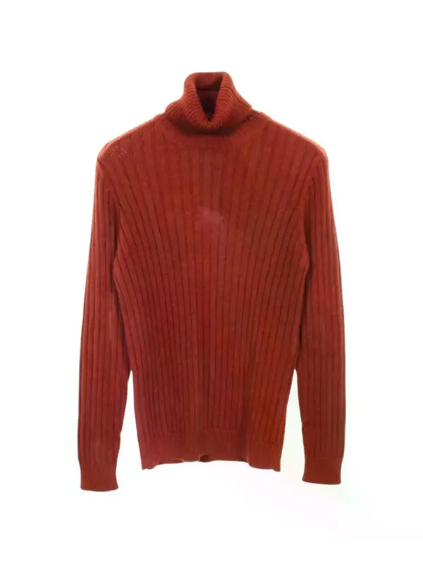 Gucci Ribbed Knit Turtleneck Sweater - Brown
