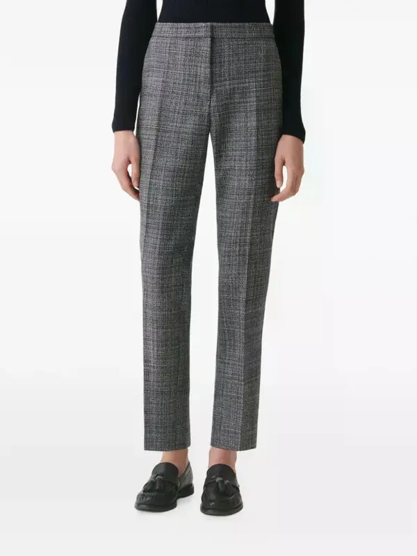 Fabiana Filippi Charcoal Tweed Tailored Trousers - Grey