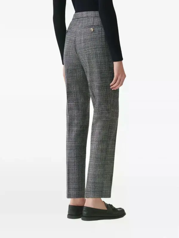 Fabiana Filippi Charcoal Tweed Tailored Trousers - Grey