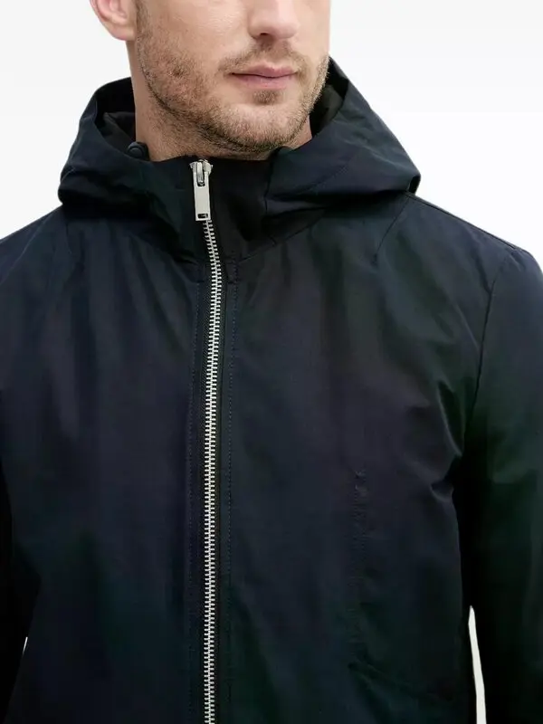 BENETTON Zip-up Hooded Jacket With Drawstring And Press-stud Pockets