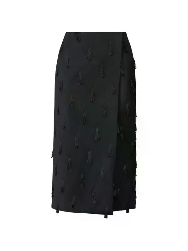 Fabiana Filippi Tasseled Wrap Midi Skirt