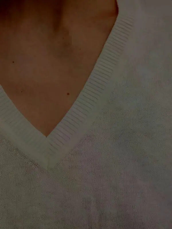 BENETTON V-neck Drop Shoulder Sweater