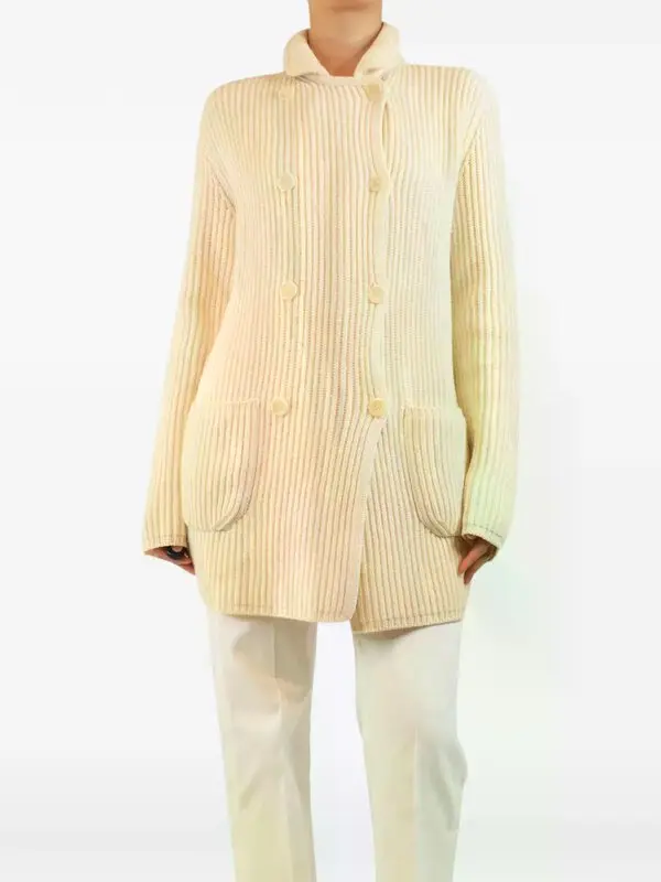 Loro Piana Double-breasted Rib-knit Cardigan