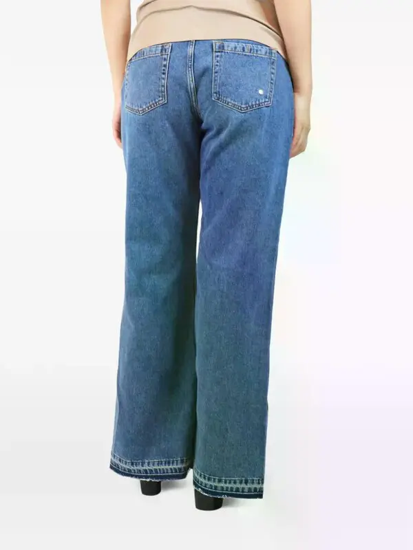 STEL Split-hem Wide-leg Jeans