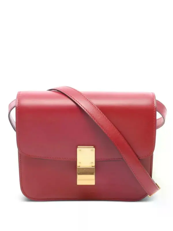 Celine Teen Box Shoulder Bag - Red