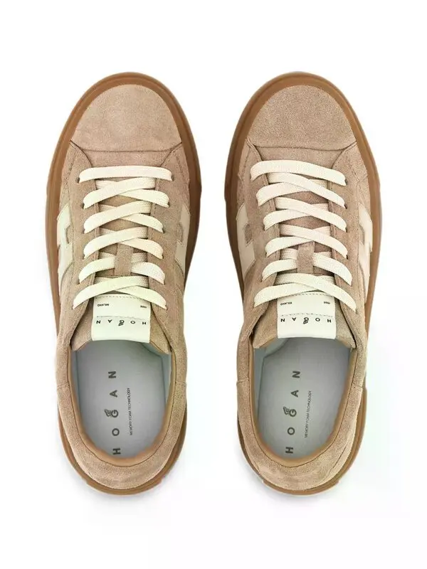 Hogan Crosswind Suede Sneakers - Neutrals