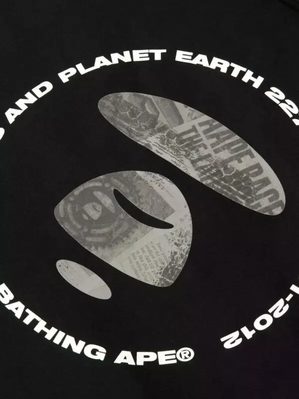 AAPE BY *A BATHING APE Moonface Logo-print T-shirt