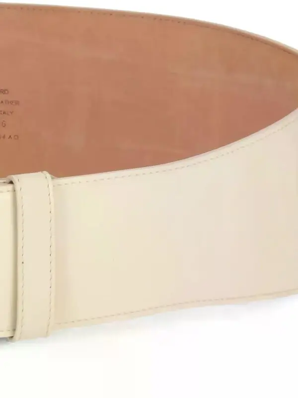 TOM FORD Wide Leather Belt - Neutrals