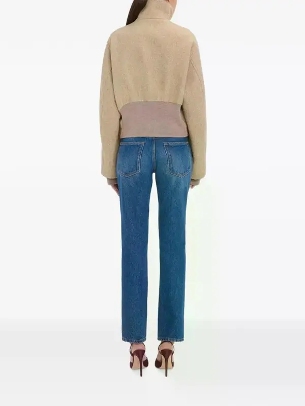 Victoria Beckham High-neck Bomber Jacket - Neutrals