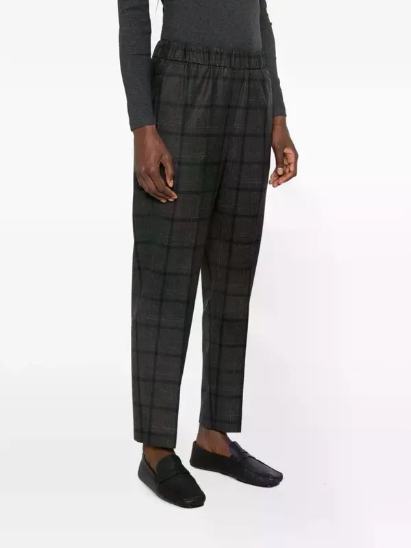 Peserico Check Pattern Trousers
