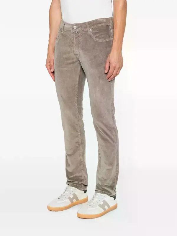 Jacob Cohen Bard Slim-fit Corduroy Trousers - Neutrals