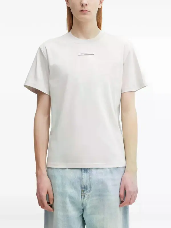 HELIOT EMIL Logo-plaque T-shirt - Neutrals