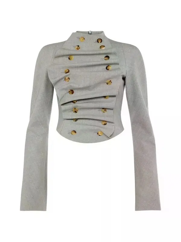 A.W.A.K.E. Mode Bib-front Structured Jacket - Grey