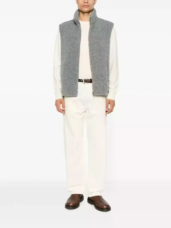 Herno High-neck Faux Fur Gilet