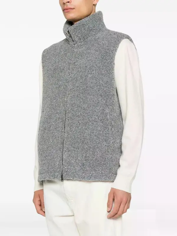 Herno High-neck Faux Fur Gilet