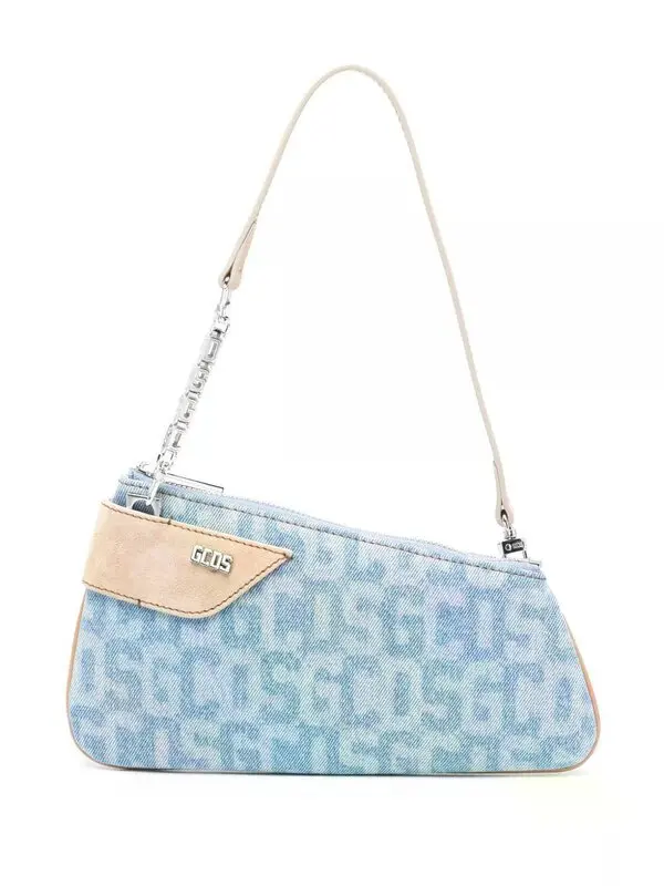 Gcds Logo-lettering Denim Shoulder Bag