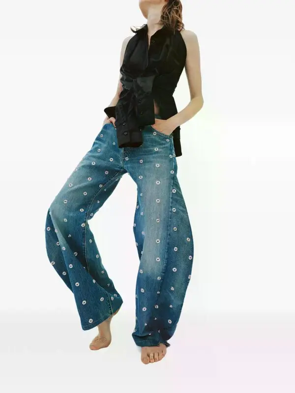 A.W.A.K.E. Mode Studded Side-insert Jeans