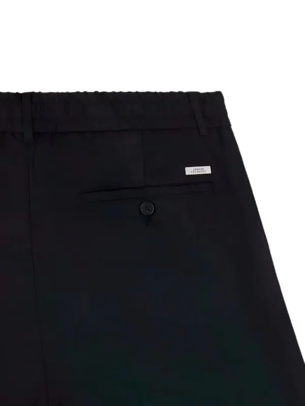 Armani Exchange Elasticated Waist Wide-leg Trousers