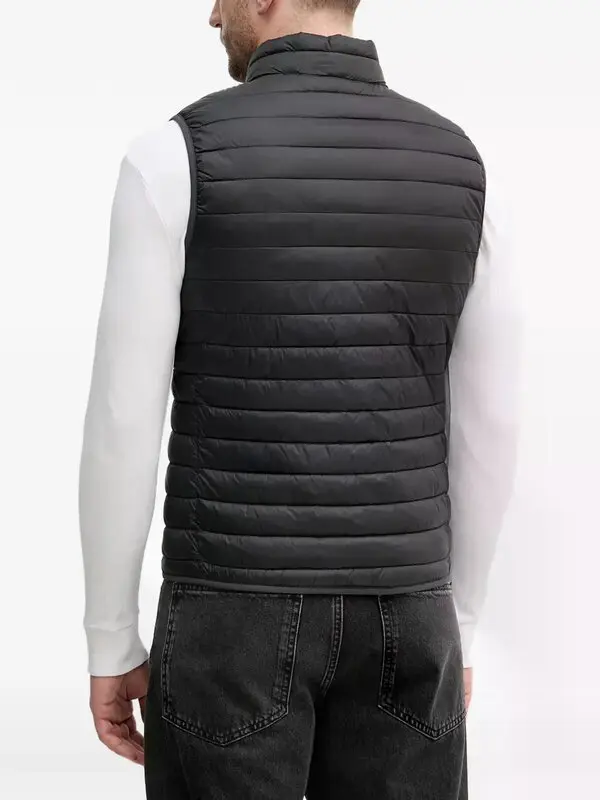 BENETTON Quilted High-neck Gilet - Black